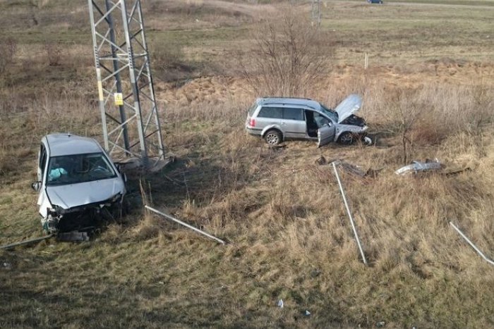 OBRAZOM: Dopravná nehoda pri Matejovciach